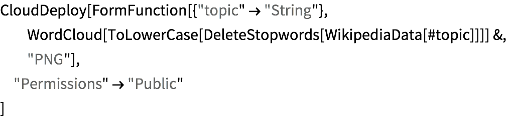 Wikipedia Word Clouds: Wolfram Programming Lab Gallery